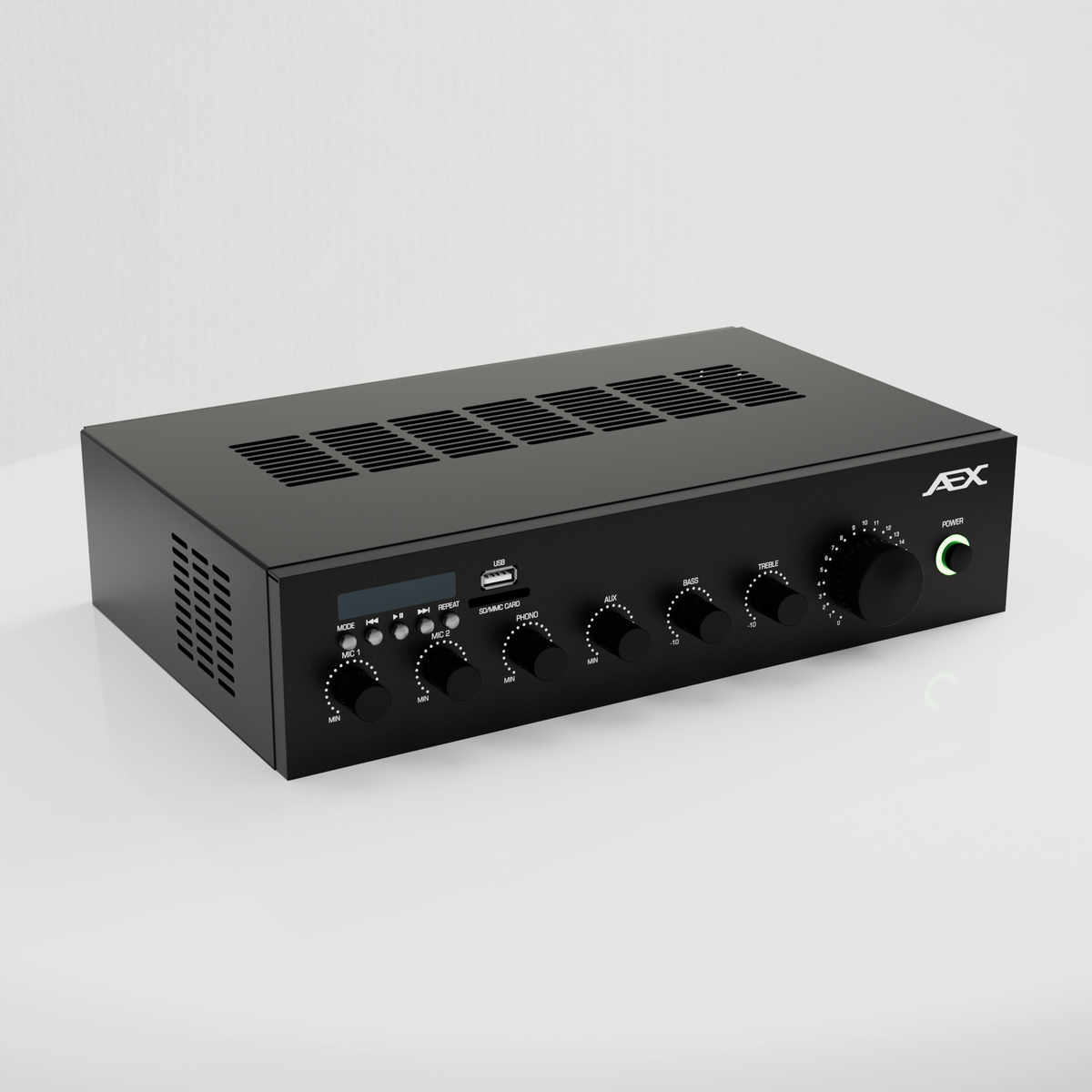 Team Onyx 60W Digital Bluetooth Mixer Amplifier with Audio Source ...
