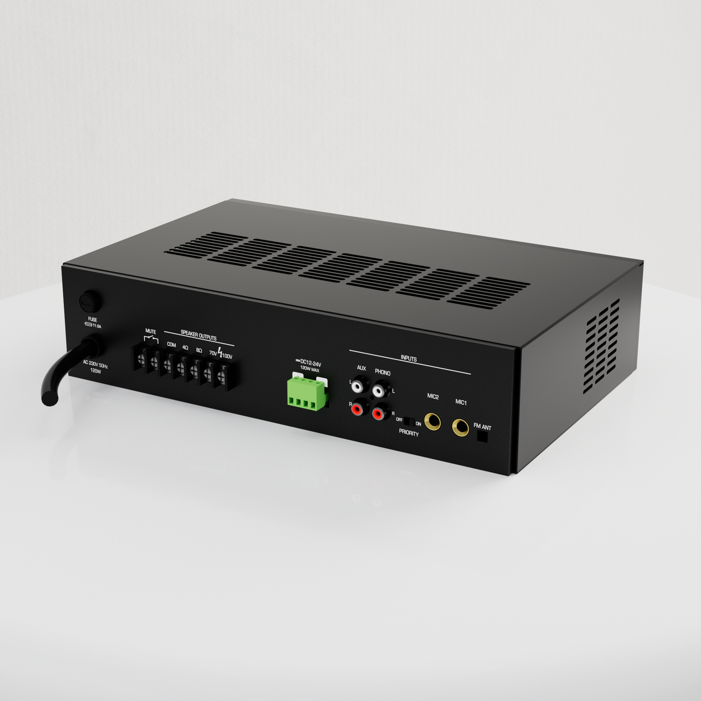 Team Onyx 60W Digital Bluetooth Mixer Amplifier with Audio Source ...