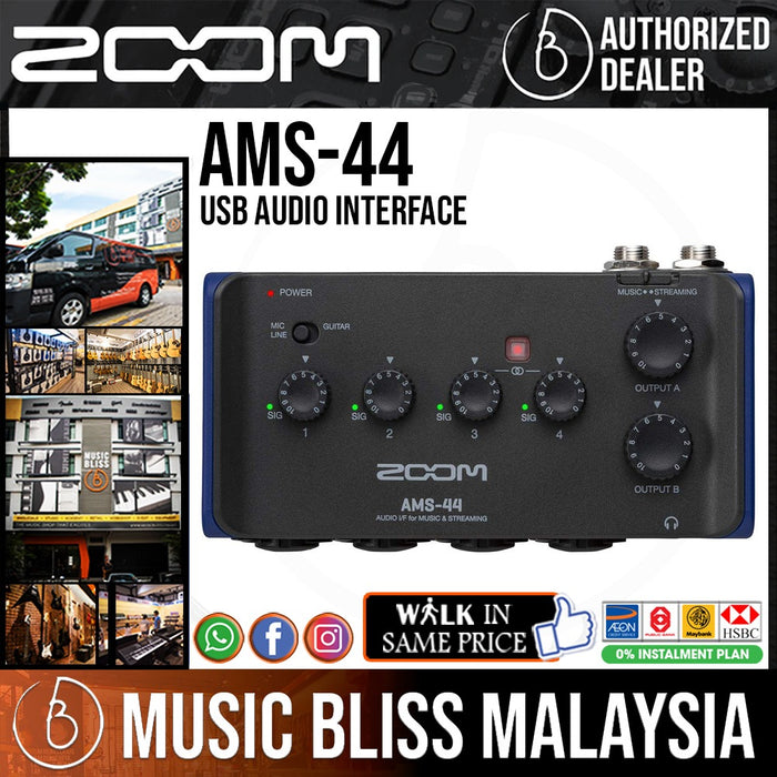 Zoom AMS-44 Audio Interface (AMS44) | Music Bliss Malaysia
