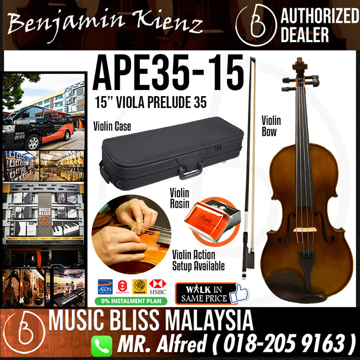 Benjamin Kienz Selection APE35-15 15'' Viola with Case | Music Bliss ...