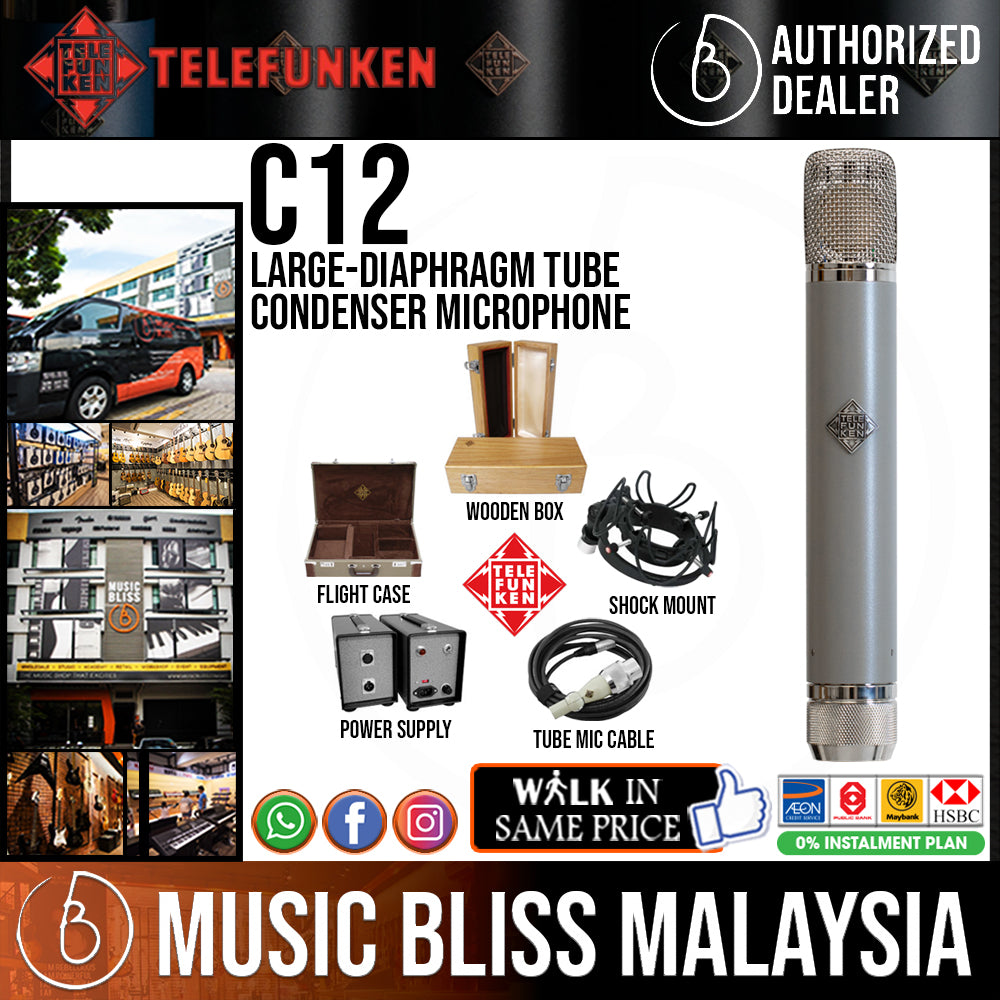 Telefunken C12 Large-diaphragm Tube Condenser Microphone | Music Bliss ...