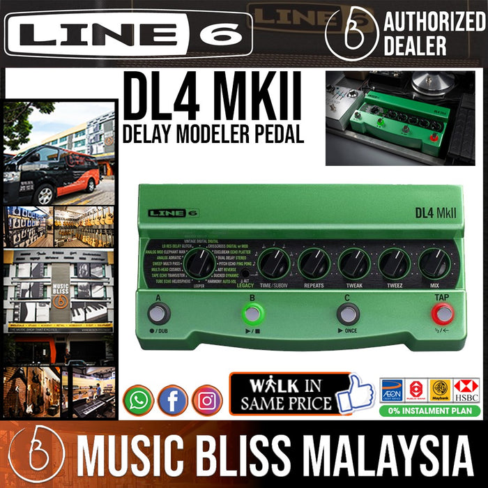 Line 6 DL4 MkII Delay Modeler Pedal | Music Bliss Malaysia