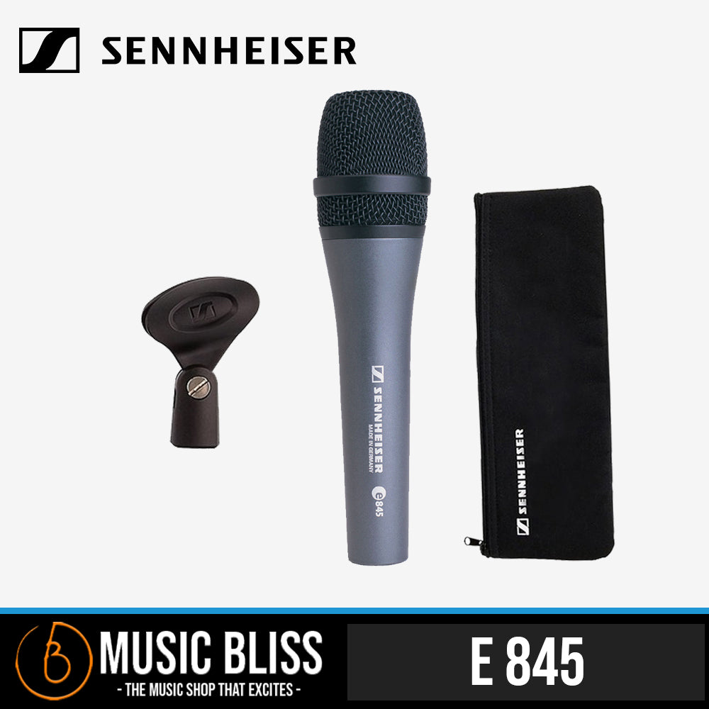 Sennheiser e 845 Dynamic Supercardioid Vocal Microphone (e845) | Music ...