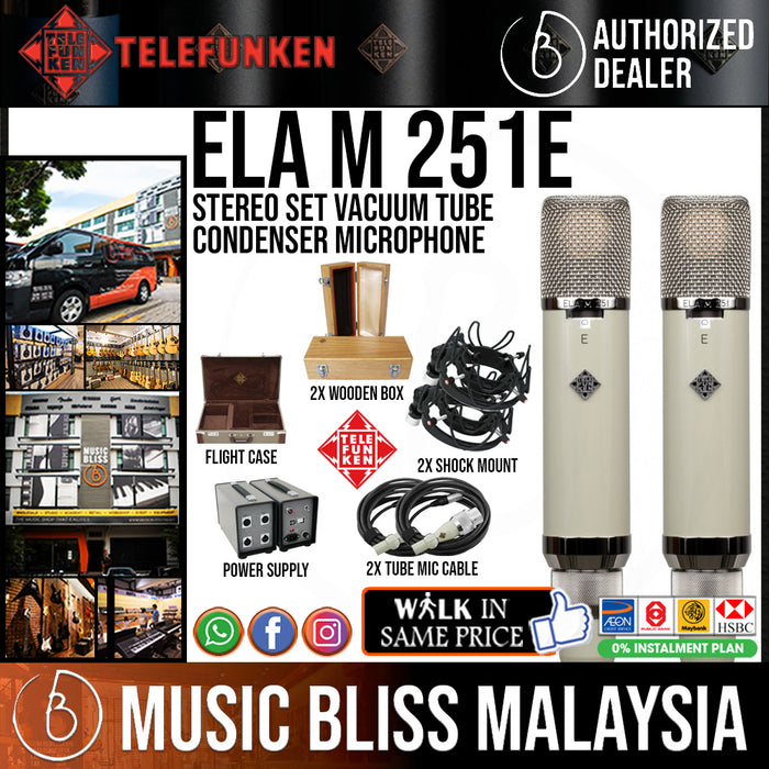 Telefunken ELA M 251E Stereo Set Vacuum Tube Condenser Microphone ...