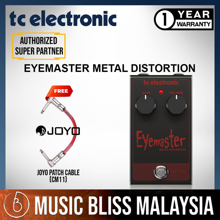 TC Electronic Eyemaster Metal Distortion Guitar Effects Pedal | Music ...