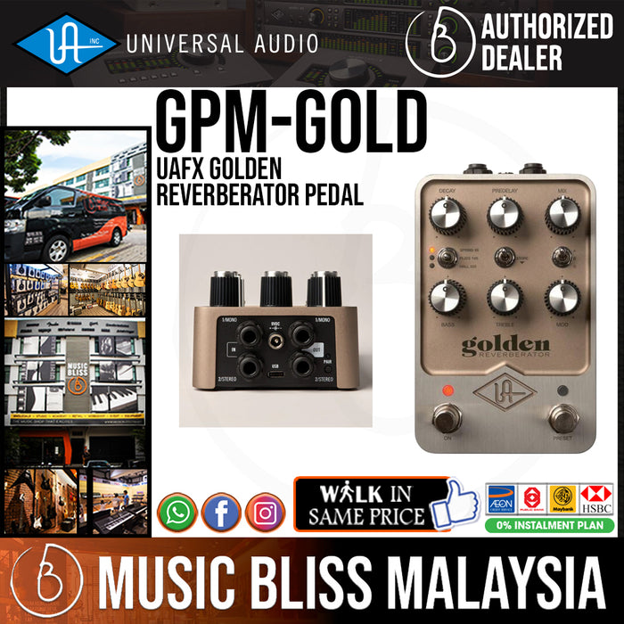 Universal Audio UAFX Golden Reverberator Pedal | Music Bliss Malaysia
