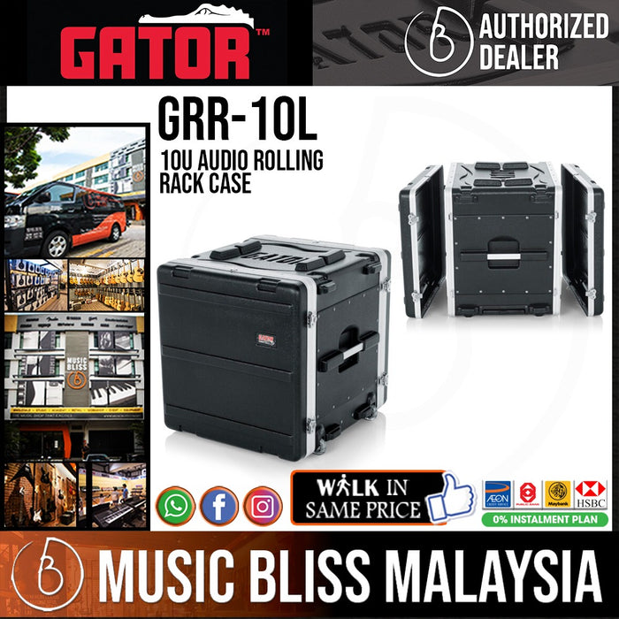 Gator GRR-10L Rolling Rack Case (GRR10L) | Music Bliss Malaysia
