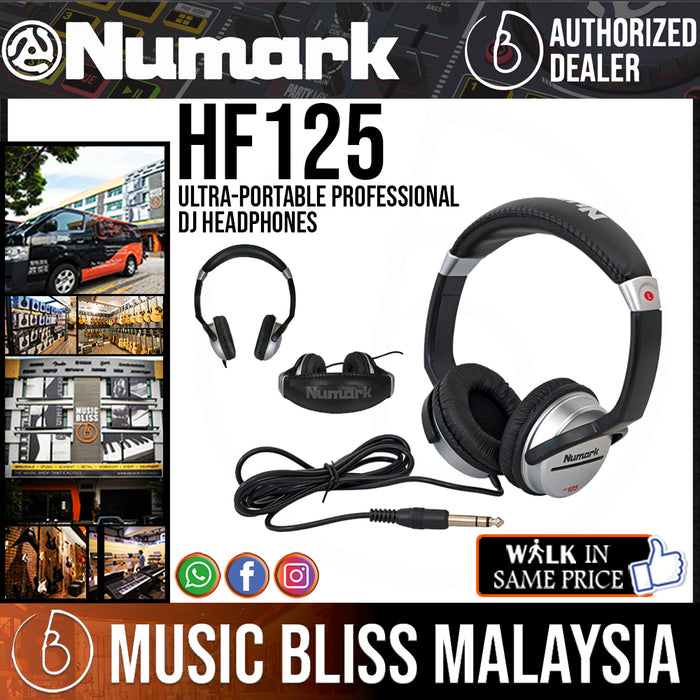 Numark HF125 Ultra-Portable Professional DJ Headphones | Music Bliss ...