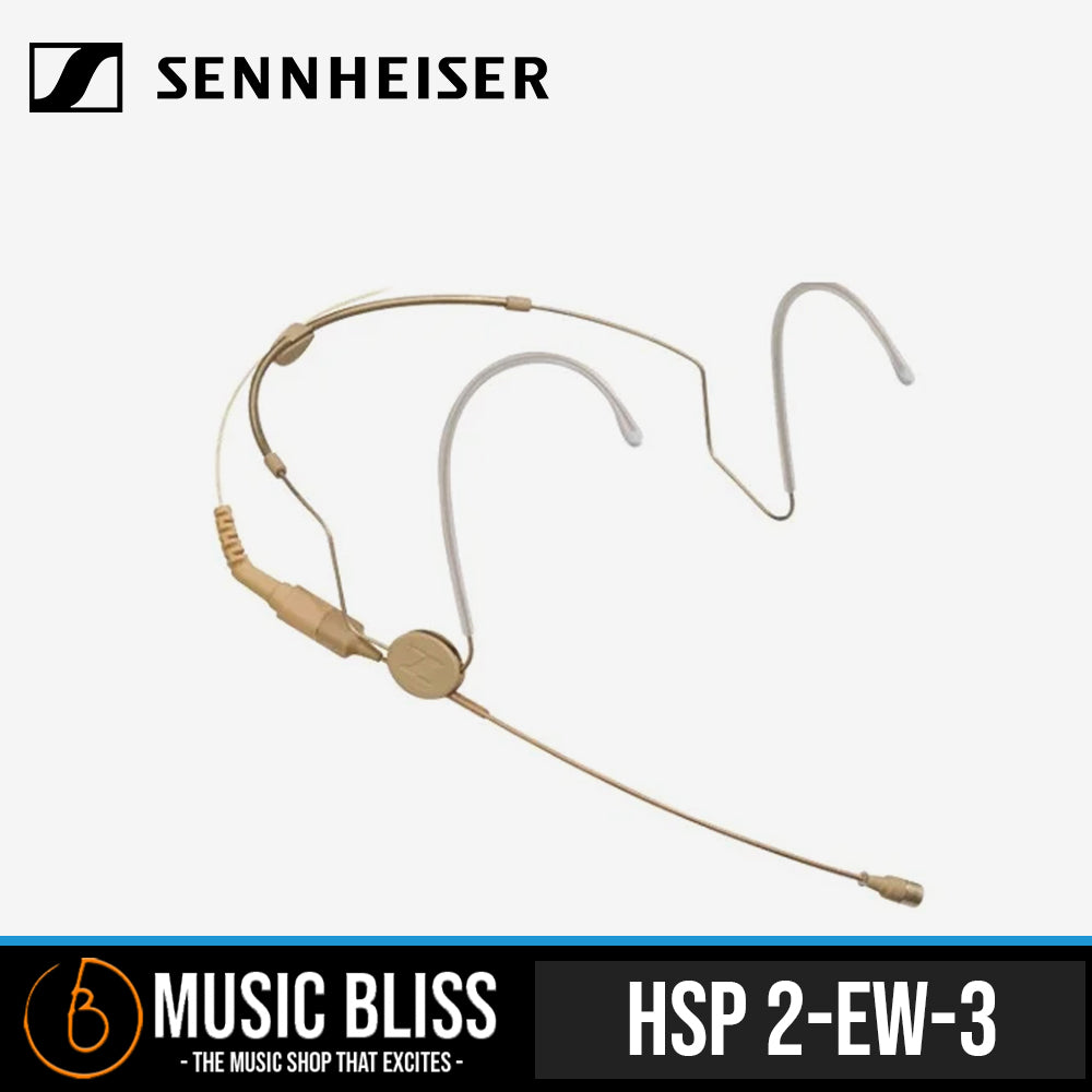 Sennheiser HSP 2-EW-3-M Headworn Microphone for Wireless - Beige | Music Bliss Malaysia