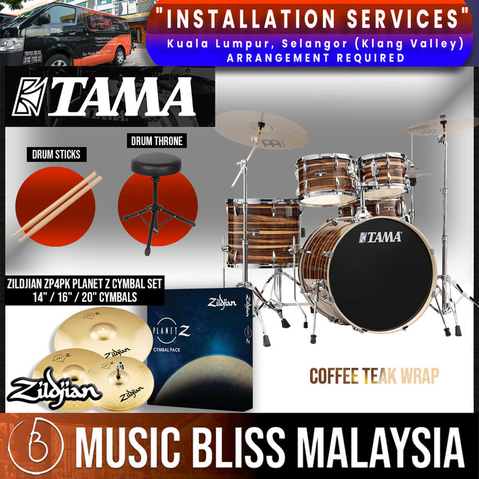 Tama Imperialstar 5-piece Drum Set with Drumsticks and Throne - 22 ...