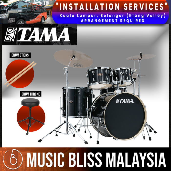 Tama Imperialstar 5-piece Drum Set with Drumsticks and Throne - 22 ...