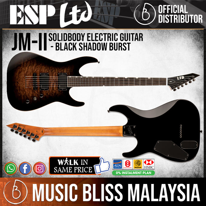 ESP LTD Josh Middleton JM-II Electric Guitar - Black Shadow Burst ...