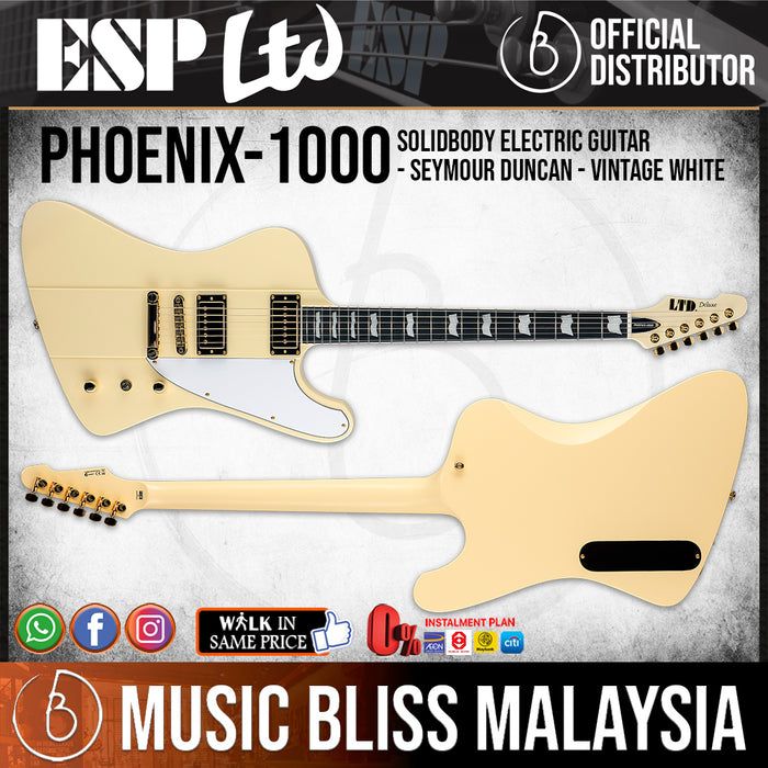 ESP LTD Phoenix-1000 - Vintage White | Music Bliss Malaysia