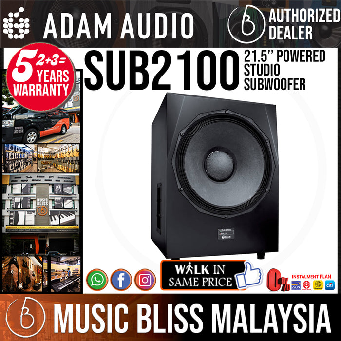 ADAM Audio Sub2100 21.5 inch Powered Studio Subwoofer | Music Bliss ...