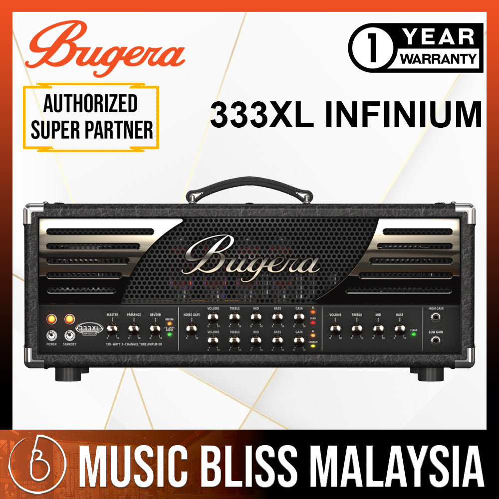 Bugera 333XL Infinium 120-watt 3-channel Tube Head | Music Bliss Malaysia