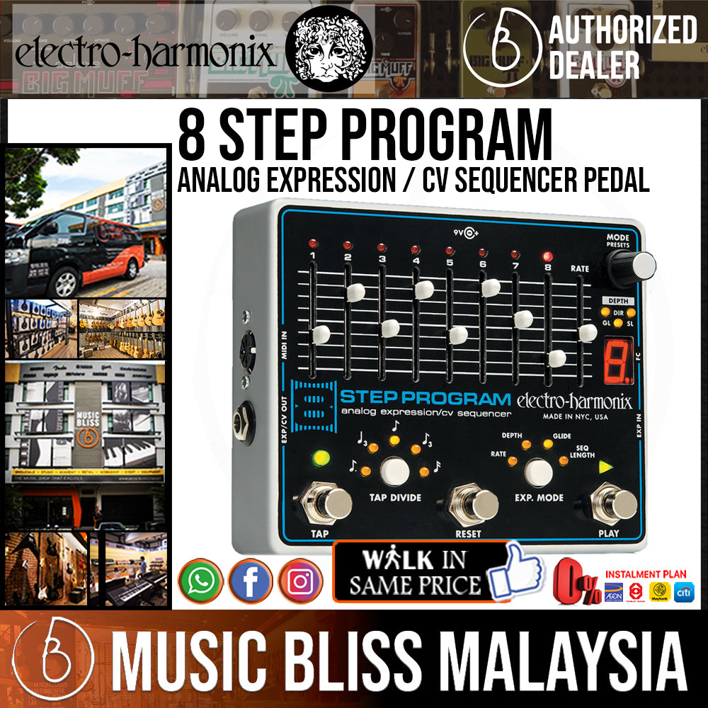 Electro Harmonix 8 Step Program Analog Expression / CV Sequencer Pedal (Electro-Harmonix / EHX ...