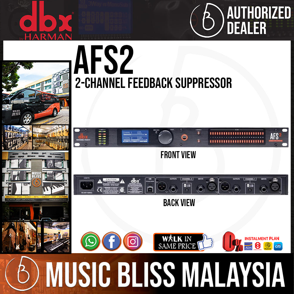 dbx AFS2 Advanced Feedback Suppression Processor (AFS-2) | Music Bliss ...
