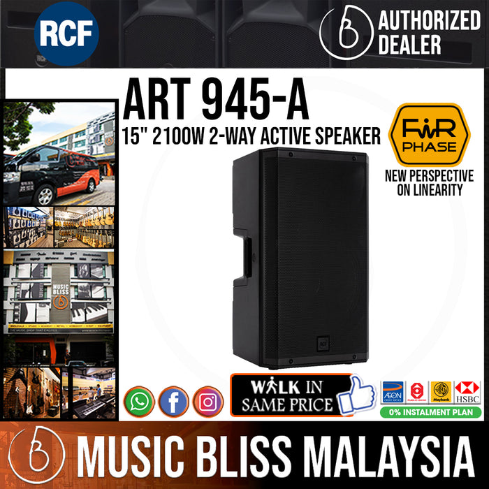 RCF ART 945-A 15" 2100W 2-Way Active Speaker | Music Bliss Malaysia