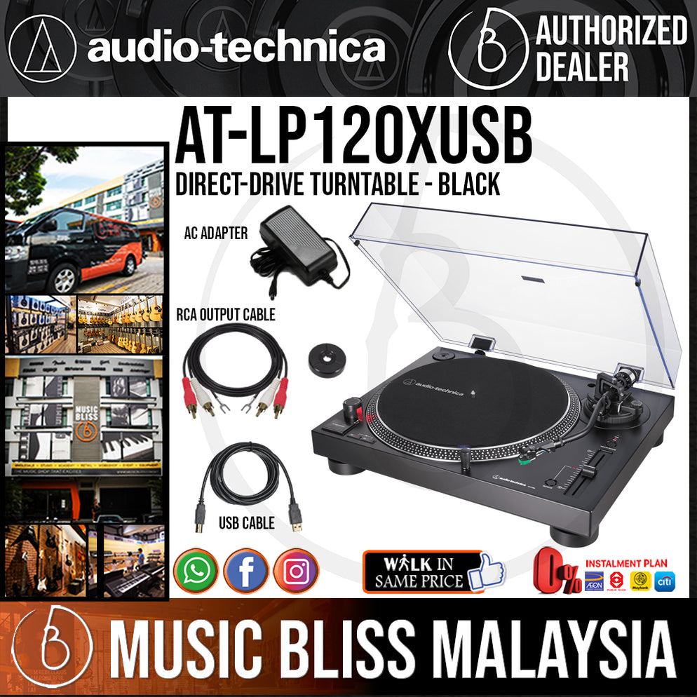 Audio Technica AT-LP120XUSB Direct Drive Turntable with USB - Black ...