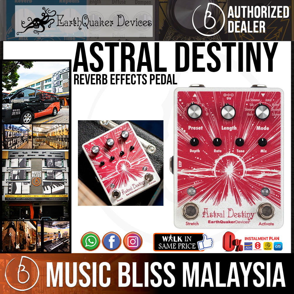 EarthQuaker Devices Astral Destiny Reverb Pedal | Music Bliss Malaysia