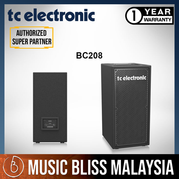 TC Electronic BC208 2x8" 200-watt Bass Cabinet | Music Bliss Malaysia