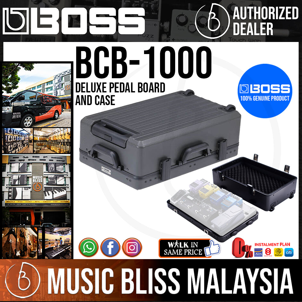 Boss BCB-1000 Deluxe Pedal Board and Case (BCB1000) | Music Bliss Malaysia
