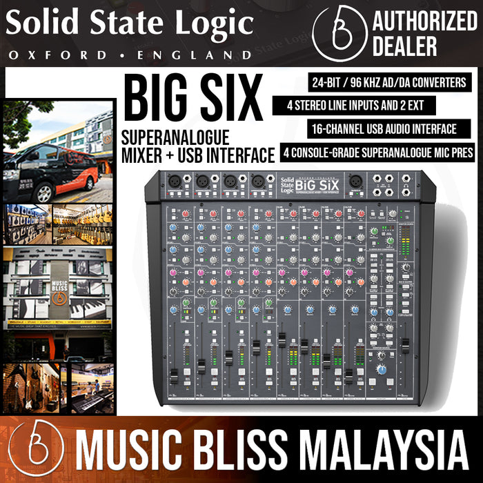 Solid State Logic BiG SiX Desktop Console And Interface | Music Bliss ...