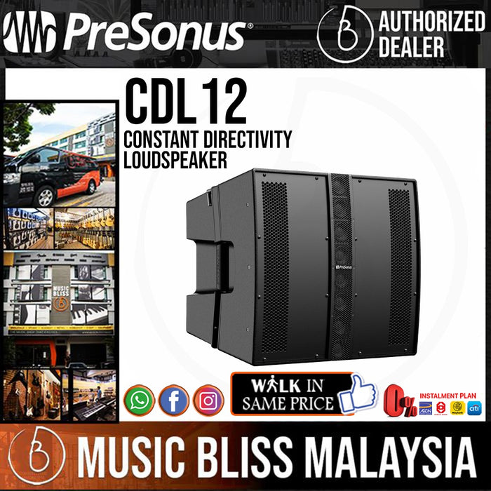 PreSonus CDL12P Constant Directivity Loudspeaker | Music Bliss Malaysia