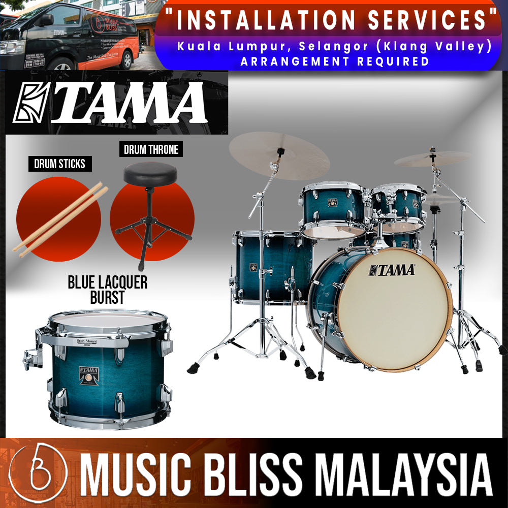 Tama Superstar Classic 5-piece Shell Pack - 22" Kick - Blue Lacquer ...