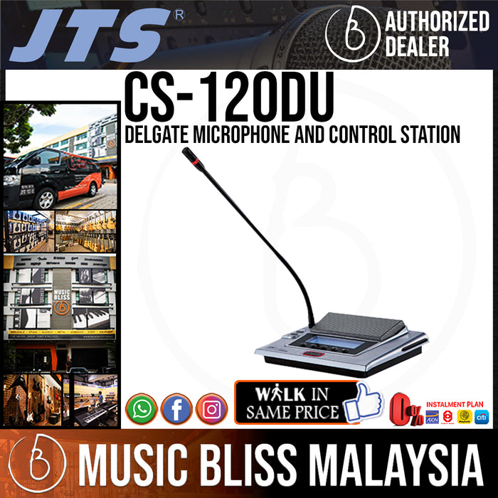 JTS CS-120DU Delgate Microphone and Control Station | Music Bliss Malaysia