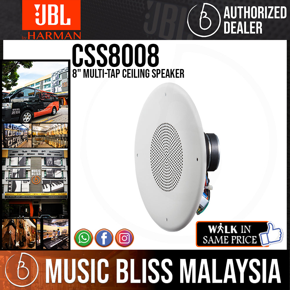 JBL CSS8008 8" Multi-Tap Ceiling Speaker (CSS-8008) | Music Bliss Malaysia