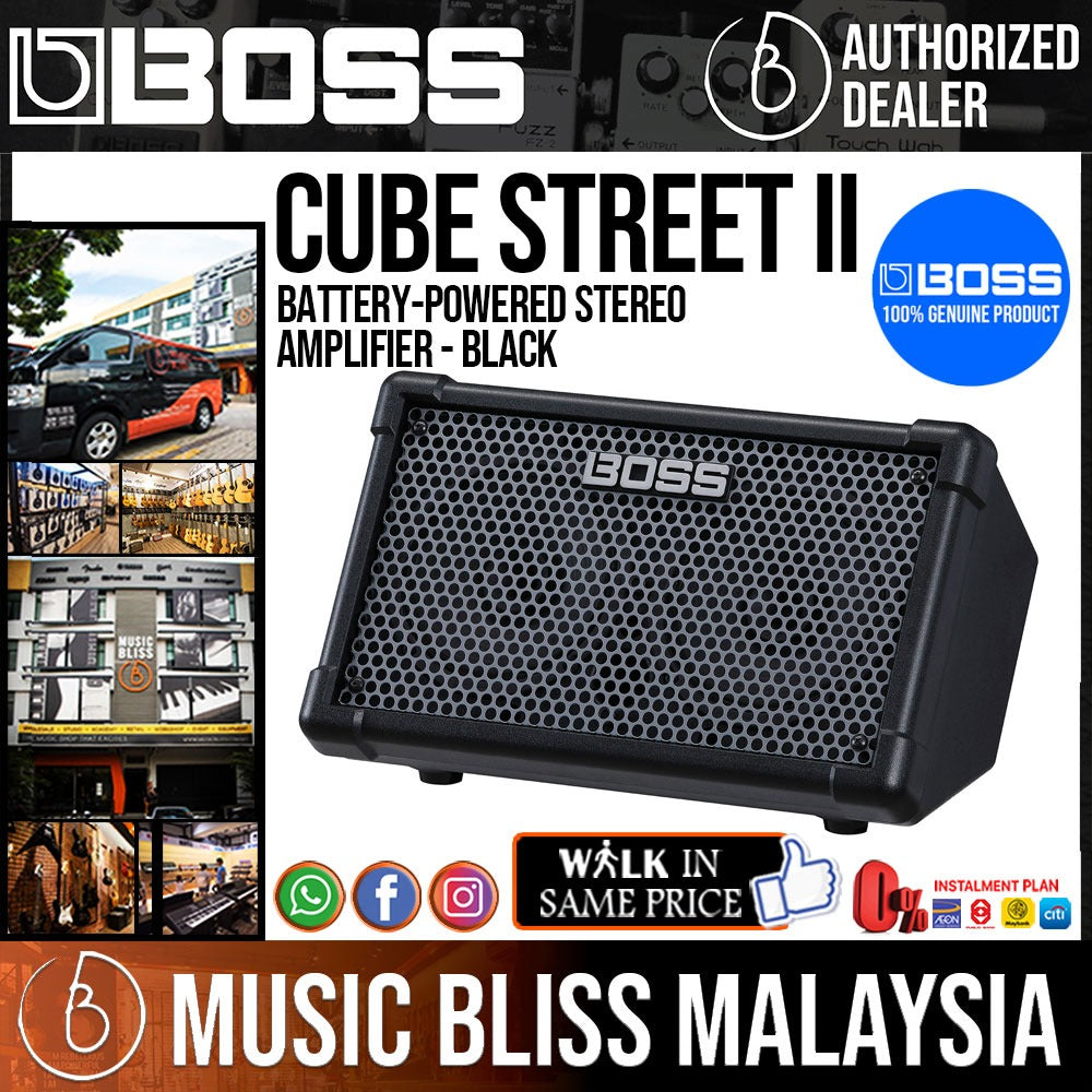 Boss CUBE Street 2 - 2x6.5" 10-watt Battery Powered Combo Amp - Black ...