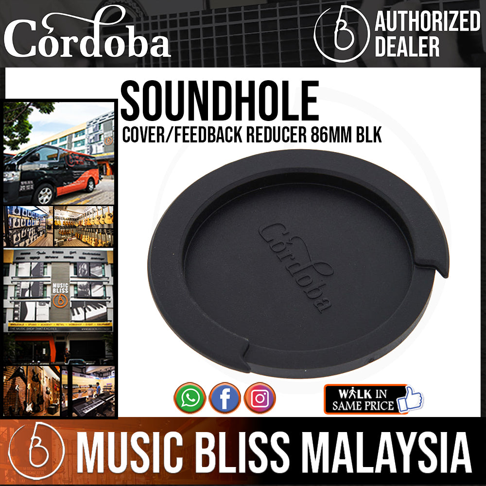 Cordoba Soundhole Cover/Feedback Reducer 86mm BLK | Music Bliss Malaysia