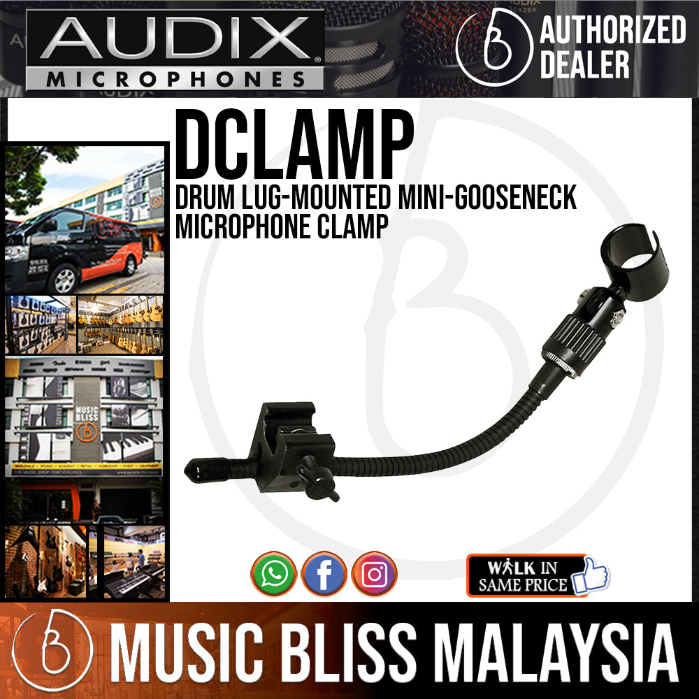 Audix DCLAMP Drum Lug-mounted Mini-Gooseneck Microphone Clamp | Music ...