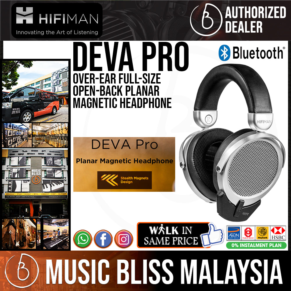 HIFIMAN Deva-Pro Over-Ear Full-Size Open-Back Planar Magnetic Headphone ...