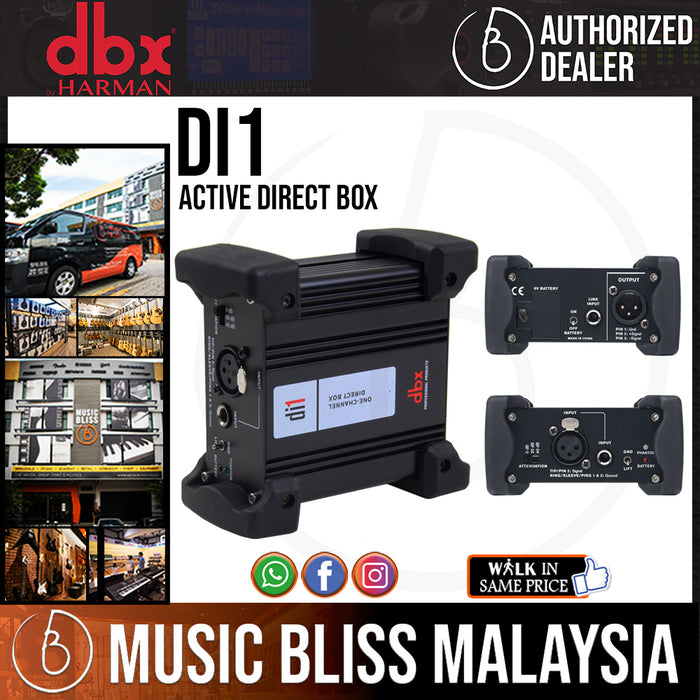 dbx DI1 Active Direct Box | Music Bliss Malaysia
