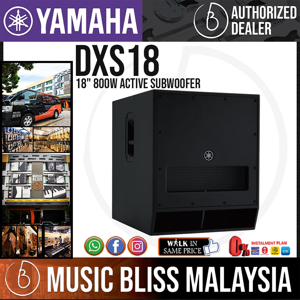 Yamaha DXS18 800W 18 inch Powered Subwoofer (DXS-18/DXS 18) | Music ...