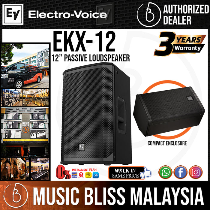 EV Electro-Voice EKX-12 1400W 12" Passive Speaker | Music Bliss Malaysia