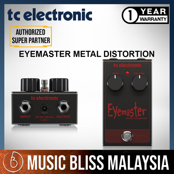 TC Electronic Eyemaster Metal Distortion Guitar Effects Pedal | Music ...