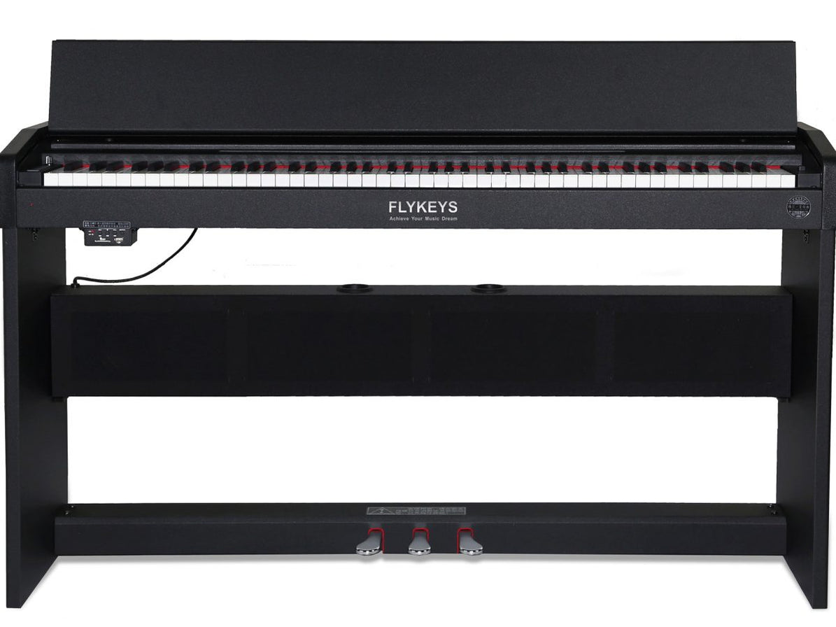 FLYKEYS FK100 88-Key Digital Piano Home Electric Piano Keyboard - Black ...