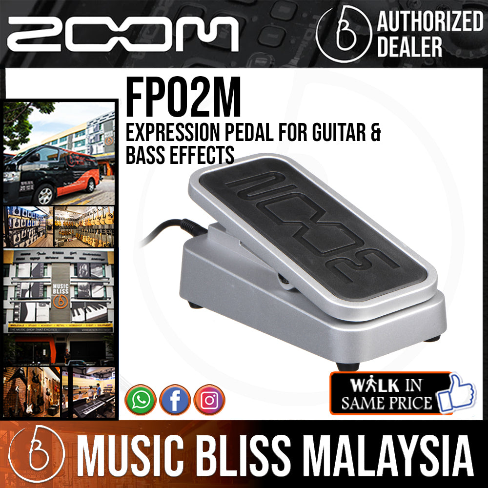 Zoom FP02M Expression Pedal for Guitar & Bass Effects | Music Bliss Malaysia