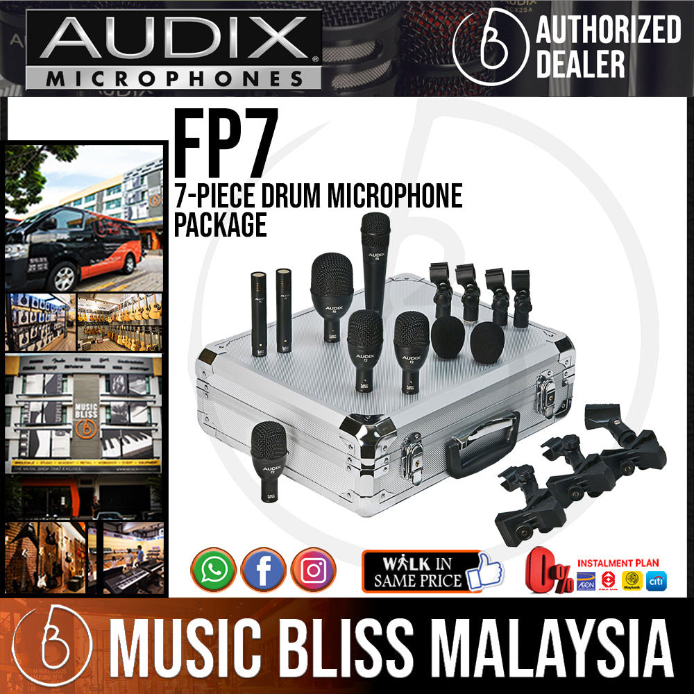Audix FP7 7-piece Drum Microphone Package (FP-7) | Music Bliss Malaysia
