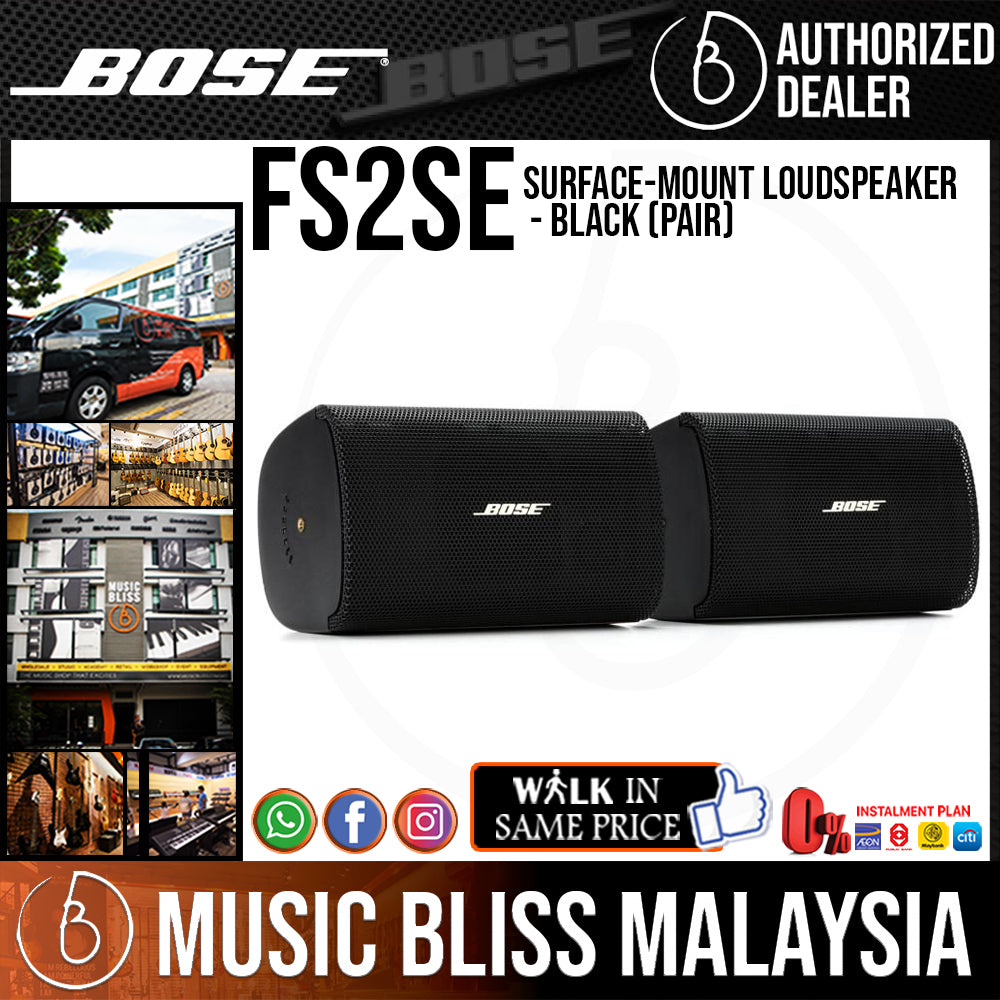 Bose FreeSpace FS2SE Surface-mount Loudspeaker - Black (Pair) | Music ...