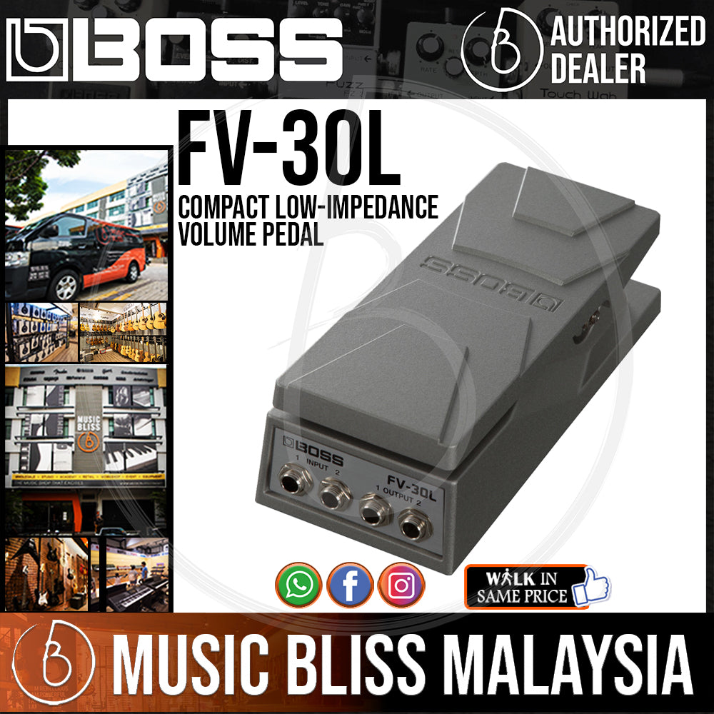 Boss FV-30L Foot Volume Pedal (FV30L) | Music Bliss Malaysia