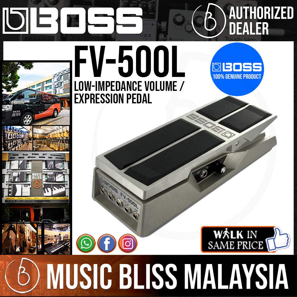 Boss FV-500L Foot Volume Pedal (FV500L) | Music Bliss Malaysia