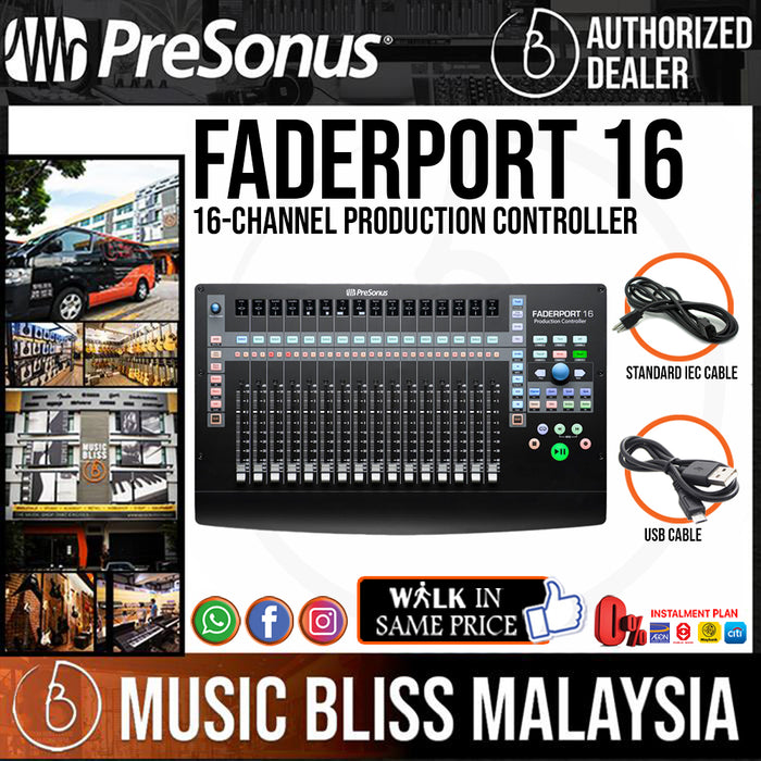 PreSonus Faderport 16 Production Controller | Music Bliss Malaysia