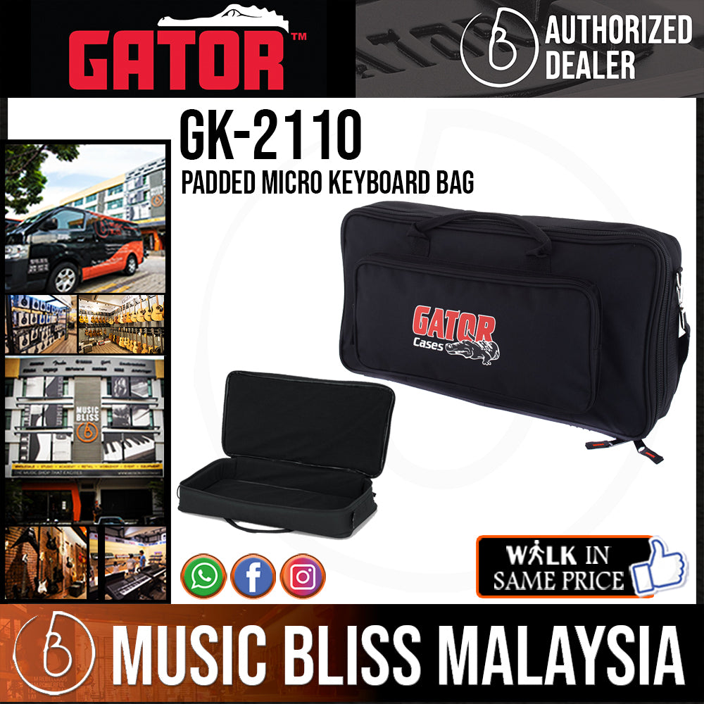 Gator GK-2110 Padded Micro Keyboard Bag | Music Bliss Malaysia