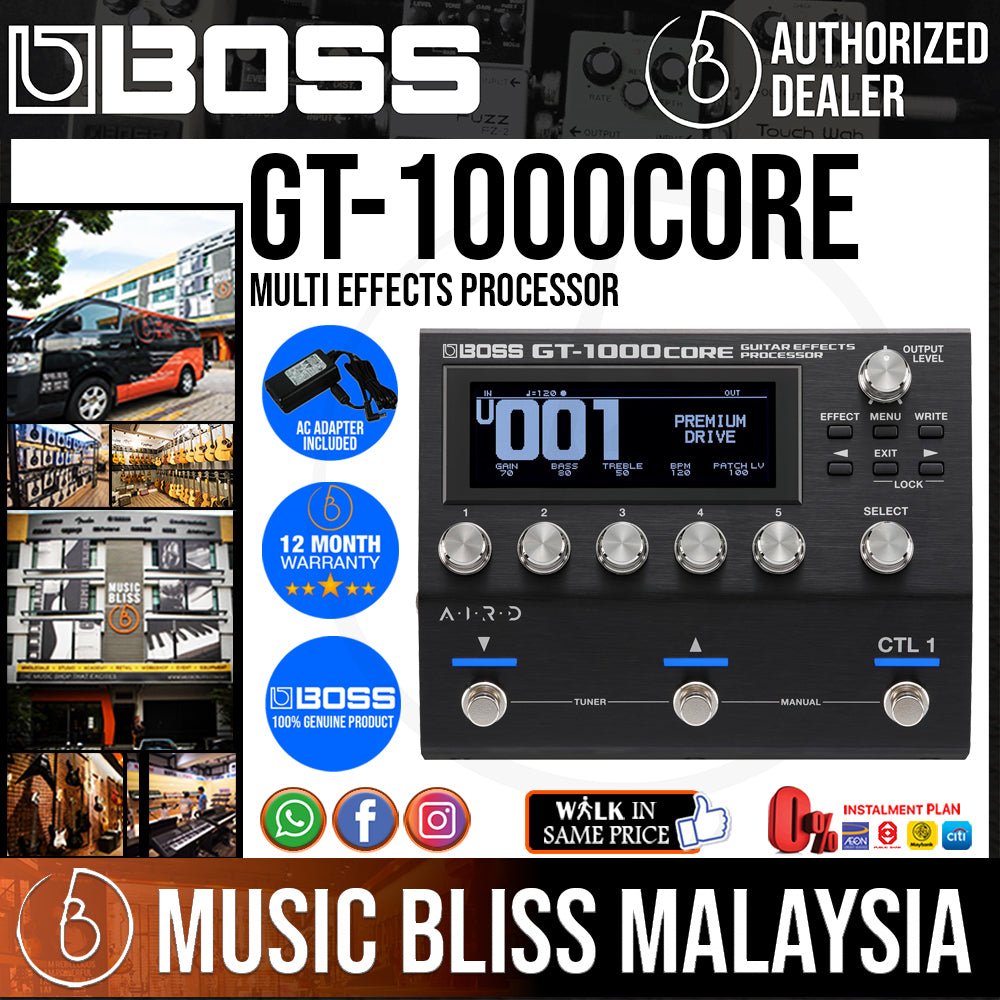 Boss GT-1000CORE Multi Effects Processor (GT-1000 CORE/GT 1000/GT1000 ...