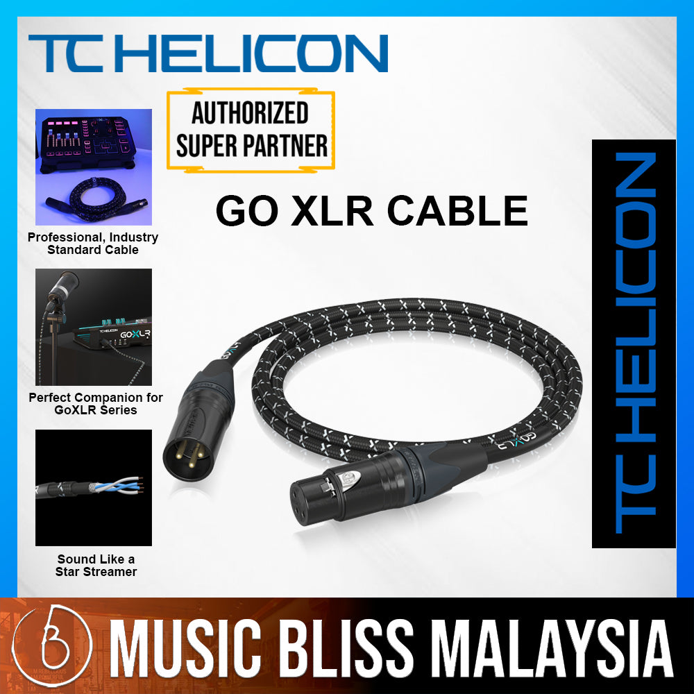 TC-Helicon GoXLR Microphone Cable - 10-foot | Music Bliss Malaysia