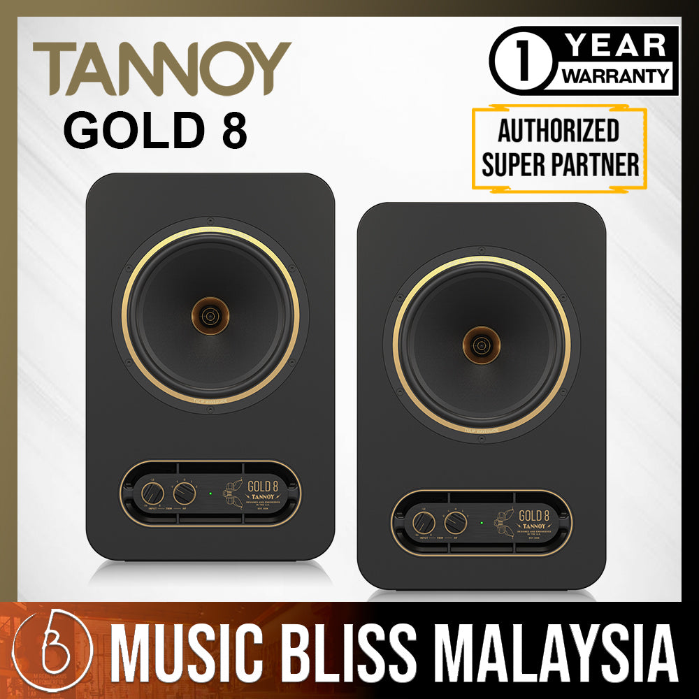 Tannoy GOLD 8 8'' Powered Studio Monitor - Pair (GOLD8) | Music Bliss ...